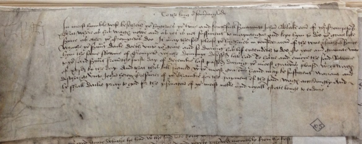 John Blanke, Henry VIII’s Black Trumpeter, Petitions for a Back Dated ...